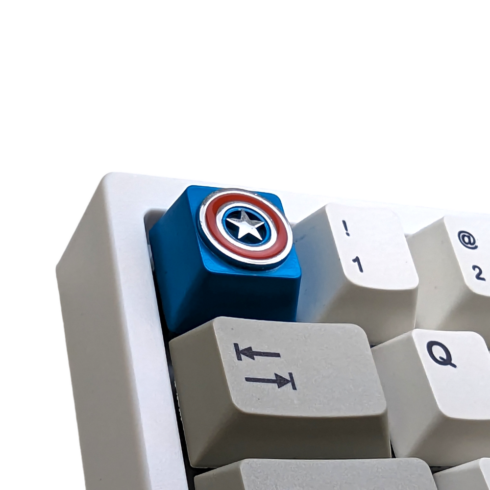 Captain's Shield Metal Keycap – Thock King