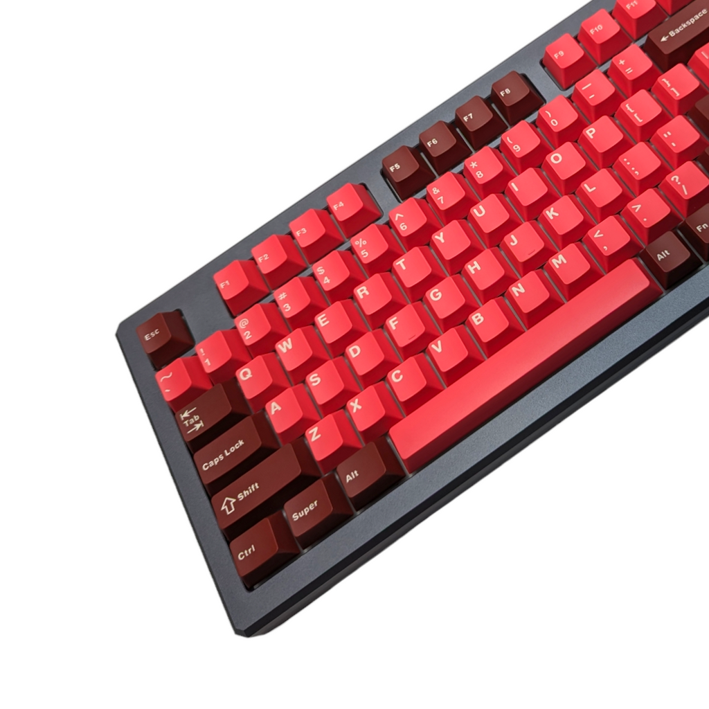 Crimson Star PBT Cherry MX Keycap Set (167 pcs) – Thock King