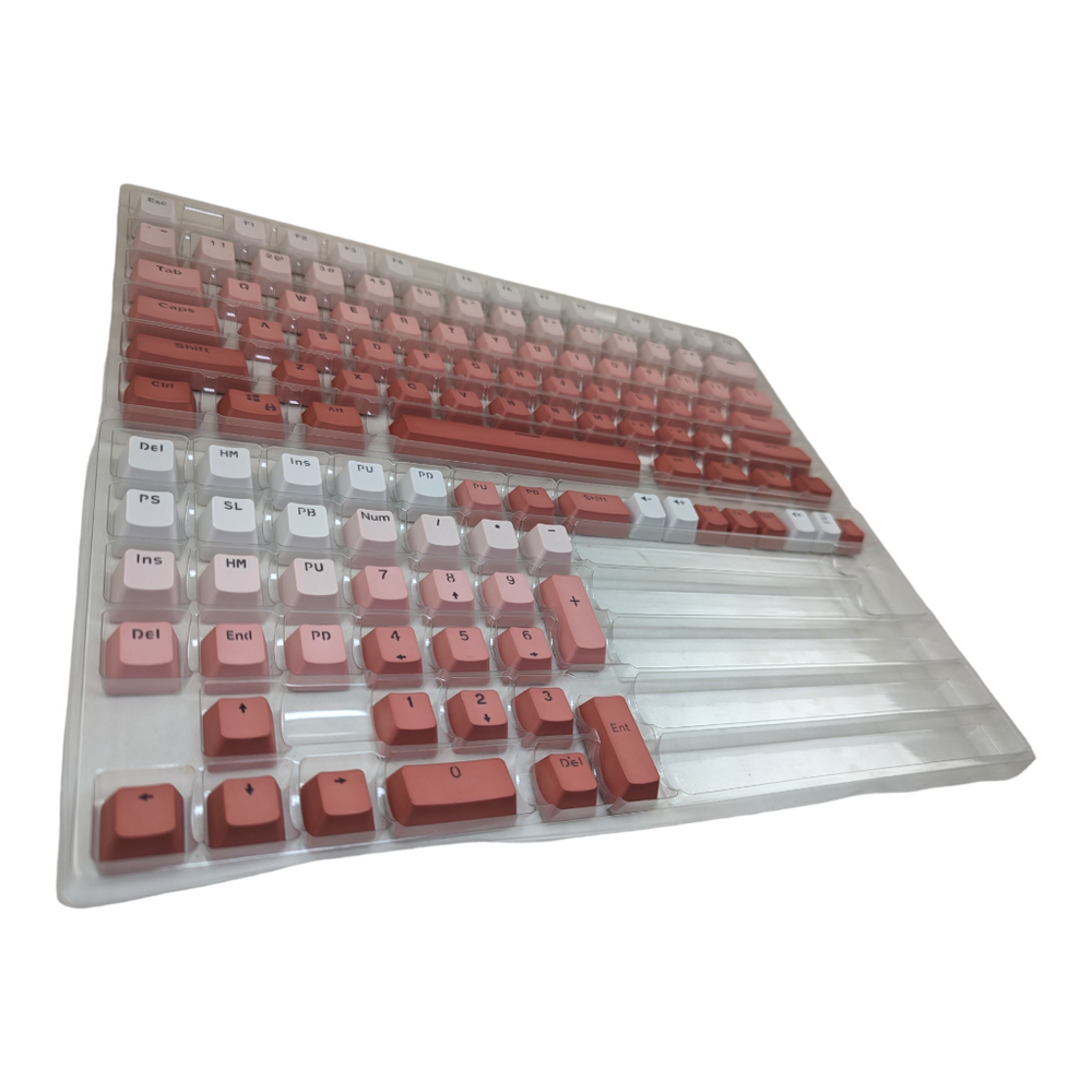 Pink Sunset Color Scale PBT OEM Keycap Set (RGB shine through) – Thock King