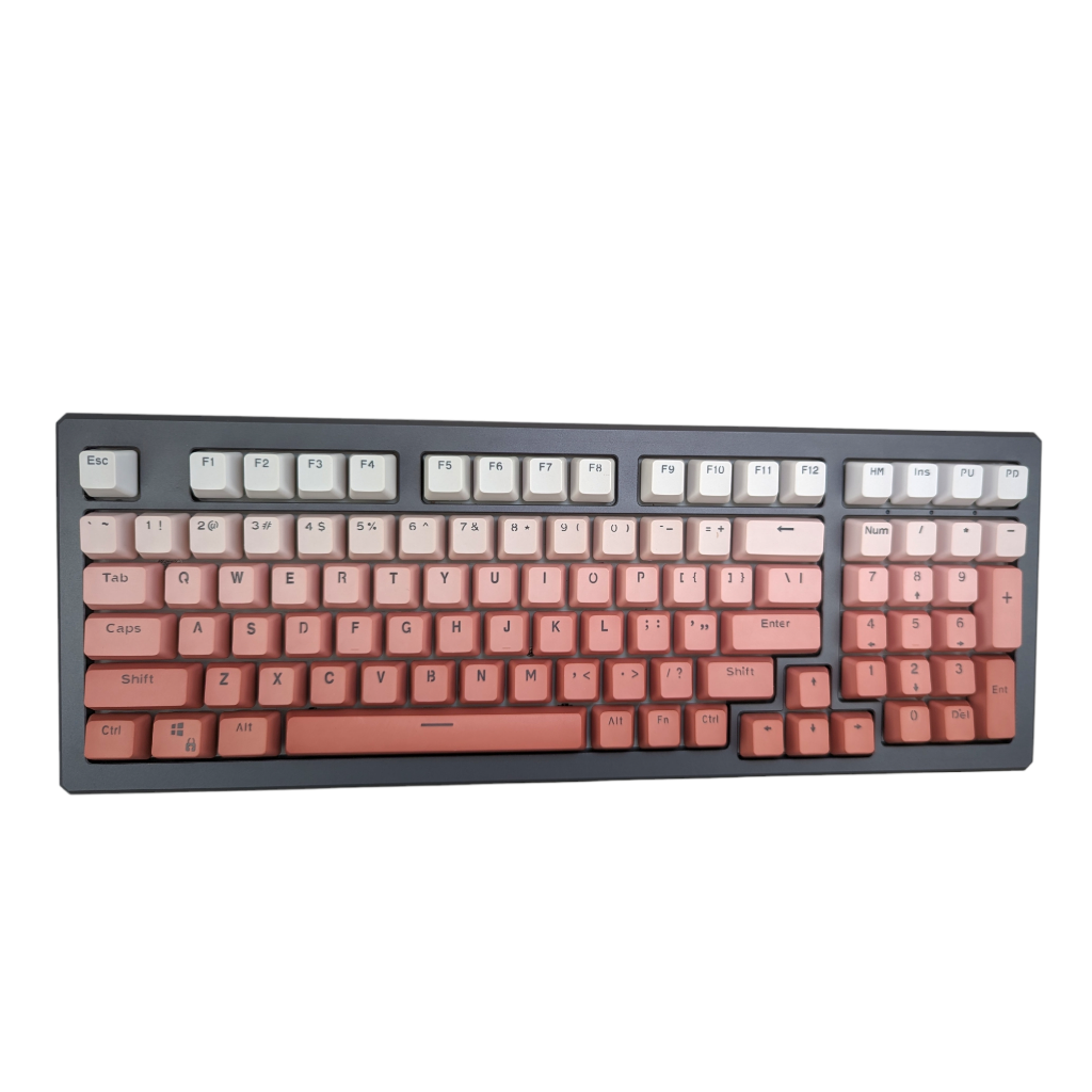 Pink Sunset Color Scale PBT OEM Keycap Set (RGB shine through) – Thock King