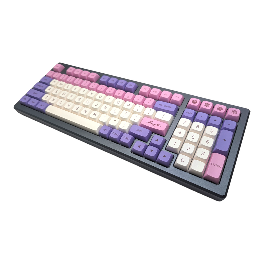 Purple Sakura PBT XDA Keycap Set ( 137pc ) – Thock King