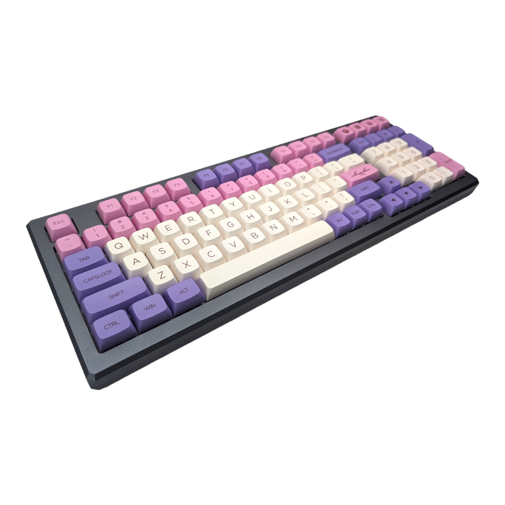 Purple Sakura PBT XDA Keycap Set ( 137pc ) – Thock King