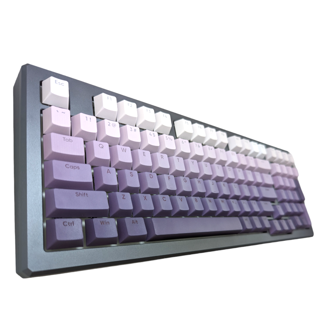 Purple Haze Rainbow PBT OEM Keycap Set (RGB shine through) – Thock King