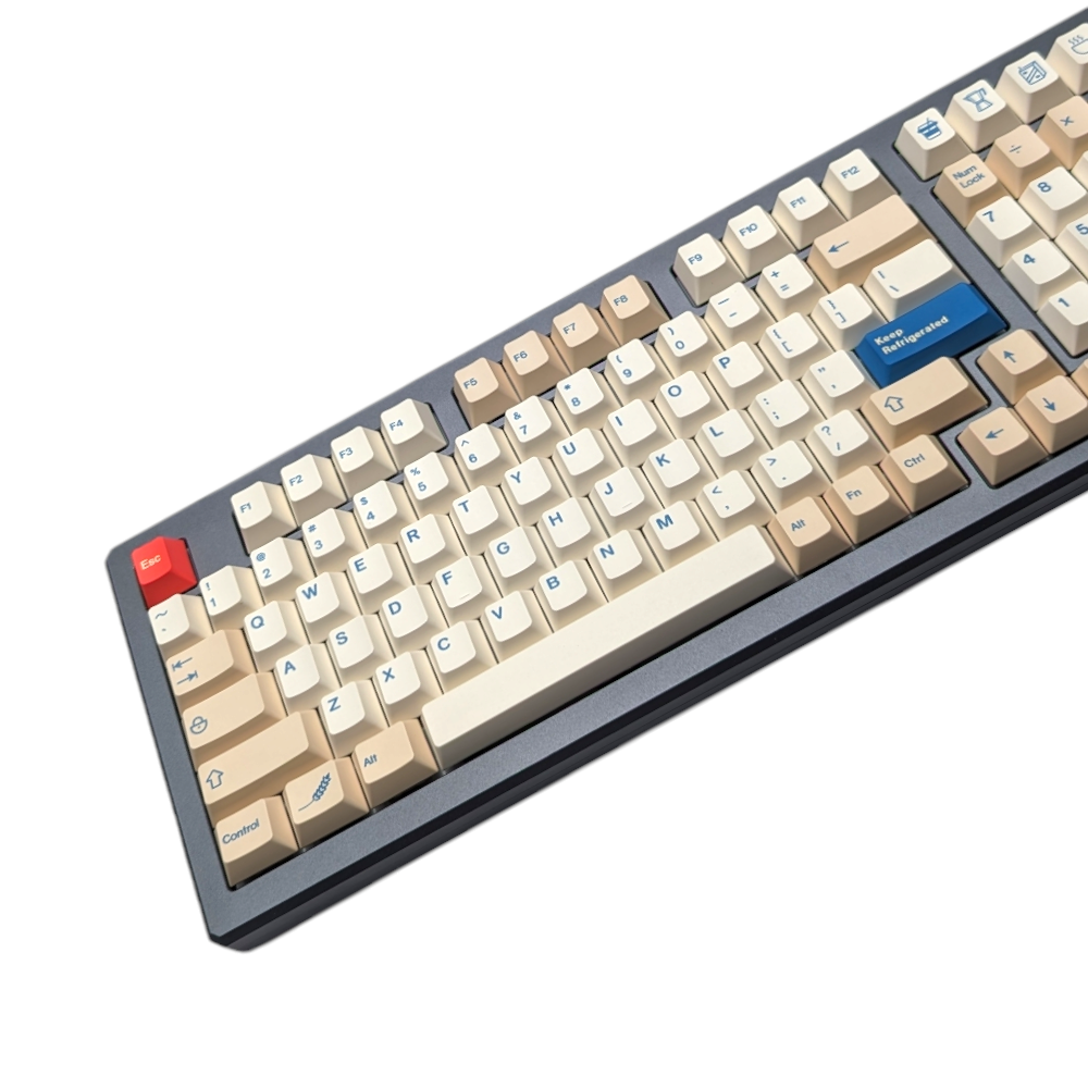 Soy MIlk PBT Cherry MX Keycap Set (147 pcs) – Thock King