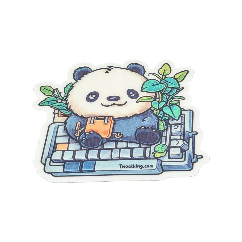 Panda Keyboard Sticker #016 – Thock King