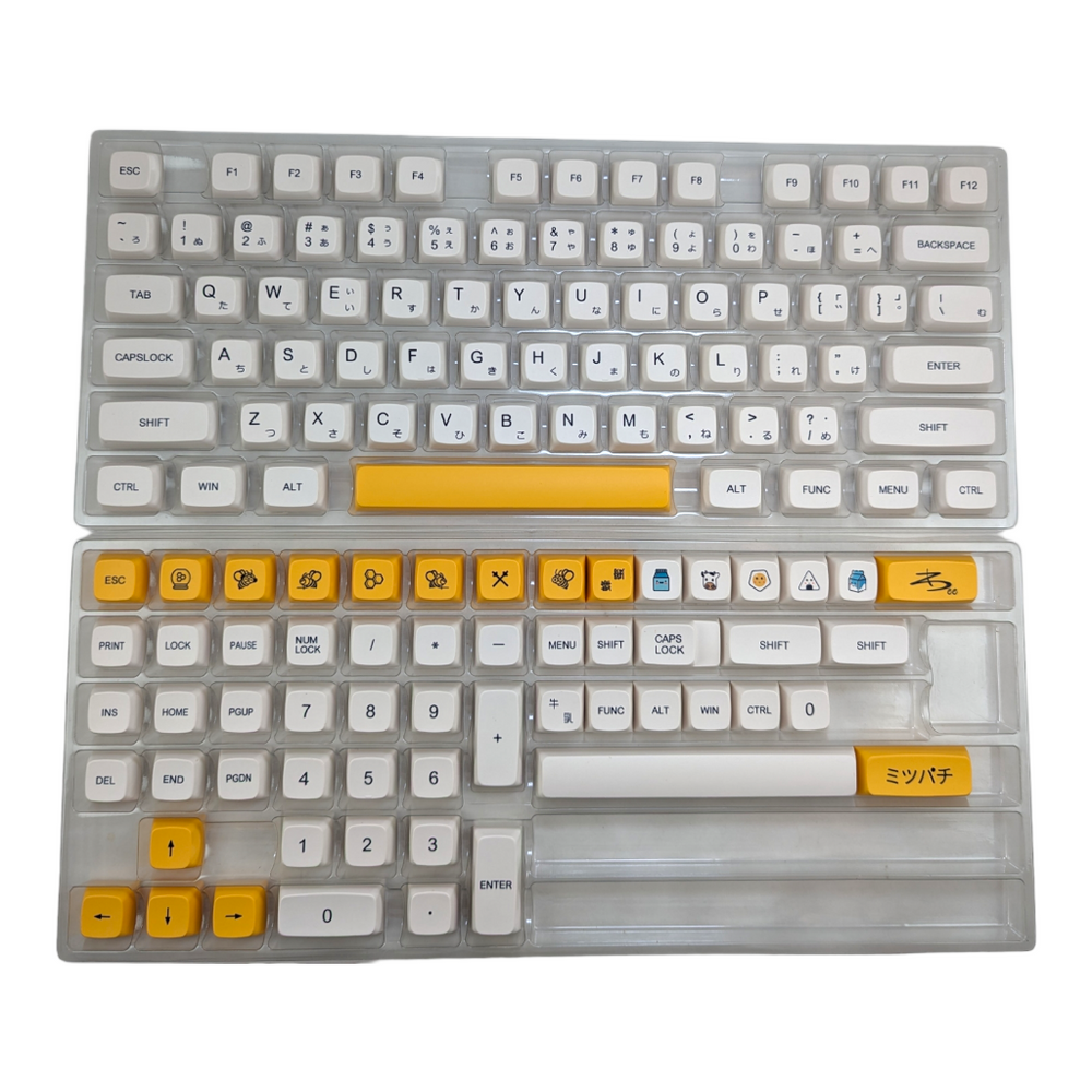 Milk & Honey Bee PBT XDA Keycap Set (137 pc) – Thock King