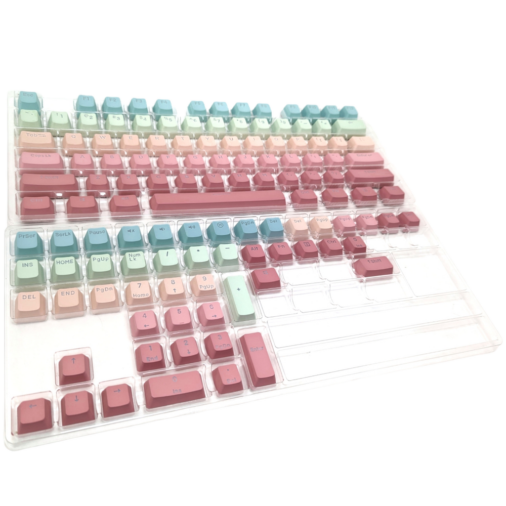 Just Rainbow PBT OEM Keycap Set (RGB shine through) – Thock King